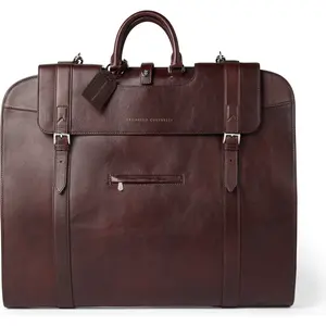 Brunello Cucinelli Calfskin Suit Carrier - Burgundy