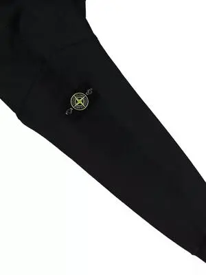 Stone Island Compass-badge Crew-neck Sweatshirt - Black