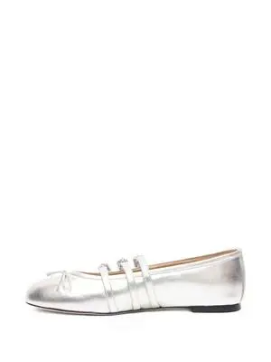 STUART WEITZMAN Celeste Ballet Flats - Silver