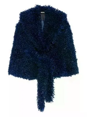 ROTATE BY BIRGER CHRISTENSEN Faux-fur Belted Jacket - Blue