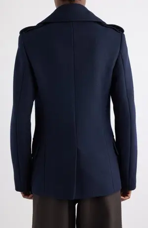 Dries Van Noten Rafaell Double-breasted Wool-blend Peacoat