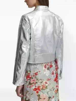 ERMANNO FIRENZE Zip-up Quilted Leather Jacket