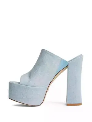 STUART WEITZMAN 145mm Skyhight Heeled Sandals - Blue