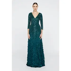 Theia Arabella Beaded Gown