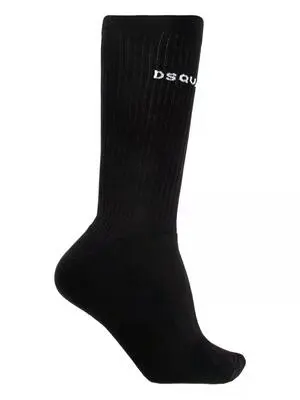 Dsquared2 Logo-knit Ribbed Socks