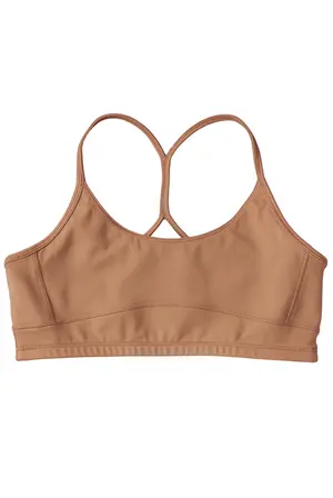 YELLOWBERRY Tink Strappy Sports Bra - Mocha