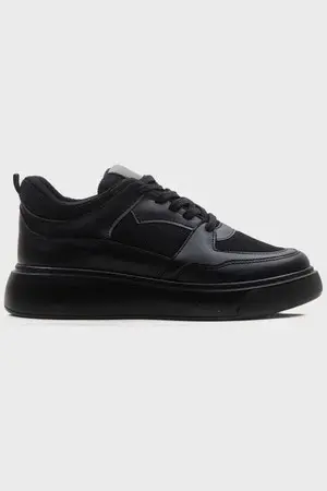 PROLOGUE SHOES Pure Mesh Sneakers - Black Faux Leather