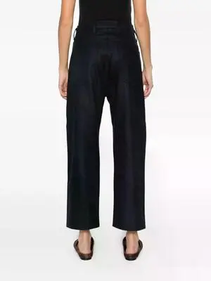 Sofie D'hoore Wool Straight-leg Cropped Trousers
