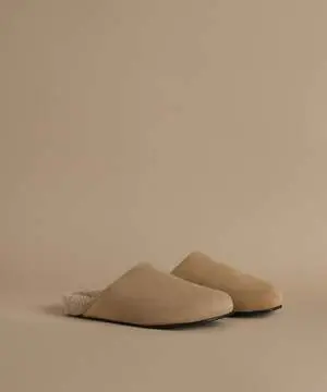 Jenni Kayne Shearling Ashby Clogs - Tan