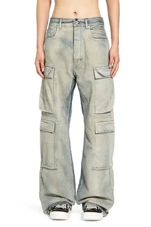 Rick Owens Rick Owens Drkshdw Double Cargo Jeans - Blue