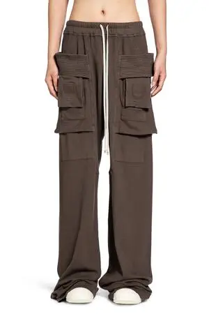 Rick Owens Rick Owens Drkshdw Creatch Wide Cargo Drawstring Trousers - Brown