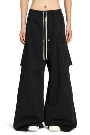 Rick Owens Rick Owens Drkshdw Double Cargo Jumbo Belas Trousers - Black