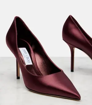 JIMMY CHOO Love 85 Satin Pumps