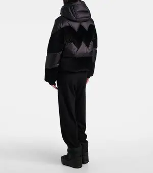 Bogner Cathy Velvet-trimmed Down Jacket