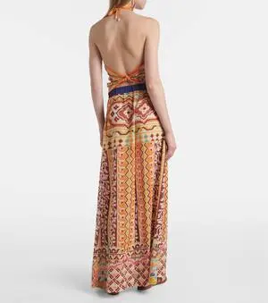 Etro Printed High-rise Palazzo Pants