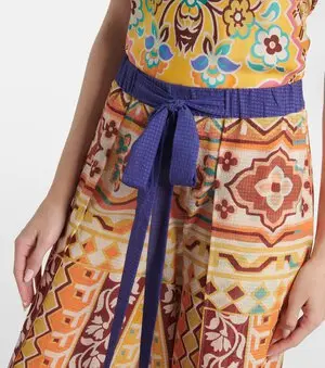 Etro Printed High-rise Palazzo Pants