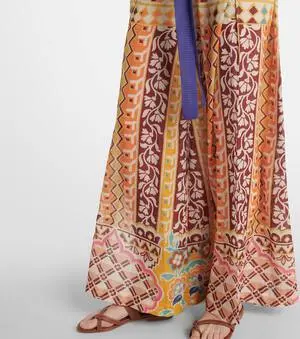 Etro Printed High-rise Palazzo Pants