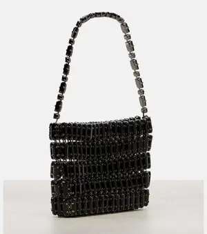 Saint Laurent Cassandre Micro Embellished Top-handle Bag - Metallic