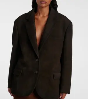 Prada Shearling-trimmed Suede Jacket