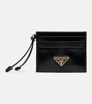 Prada Leather Card Holder Black