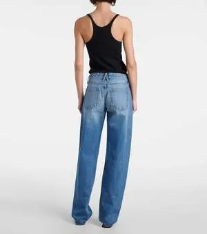 SLVRLAKE Ellie Low-rise Wide-leg Jeans - Blue