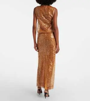 Christopher Esber Illuminate Sequined Tulle Gown