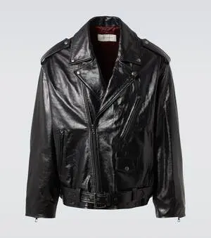 Dries Van Noten Leather Biker Jacket