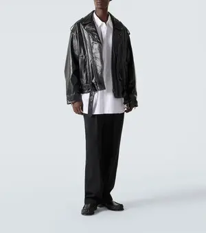 Dries Van Noten Leather Biker Jacket