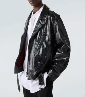Dries Van Noten Leather Biker Jacket