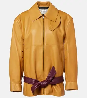 Women's Yellow Leather Jackets