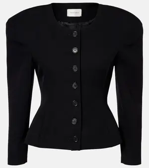 Magda Butrym Peplum Wool Cardigan