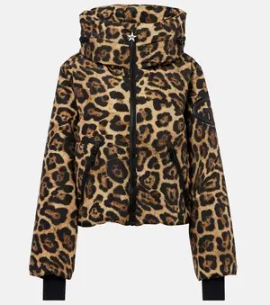 Goldbergh Pantera Leopard-print Down Ski Jacket - Multicoloured