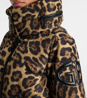 Goldbergh Pantera Leopard-print Down Ski Jacket - Multicoloured
