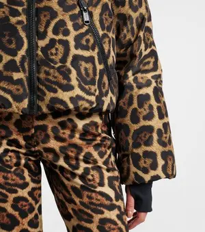 Goldbergh Pantera Leopard-print Down Ski Jacket - Multicoloured