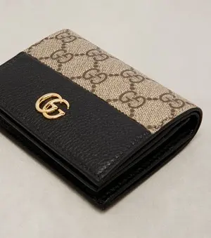 Gucci Double G Mini Leather Wallet