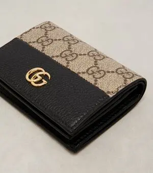 Gucci Double G Mini Leather Wallet