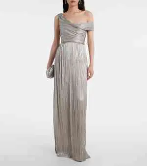 MARIA LUCIA HOHAN Asymmetrical Gown - Silver