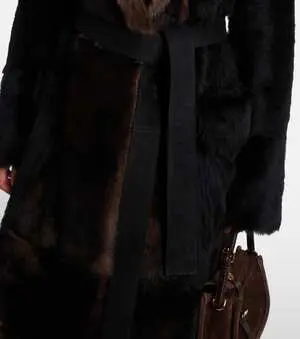 Altuzarra Geoff Shearling Wrap Coat