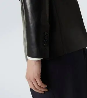 TOM FORD Single-breasted Leather Blazer