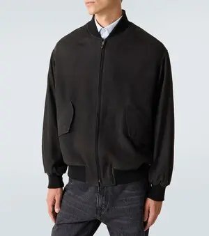 A.PRESSE Suede Blouson Jacket