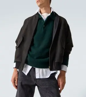A.PRESSE Suede Blouson Jacket