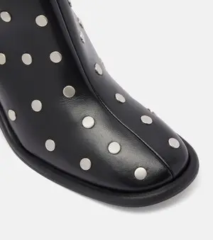 SOULIERS MARTINEZ Kima 80 Studded Leather Ankle Boots