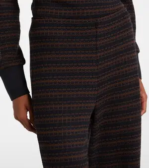Veronica Beard Yadira Kick Knitted Flared Pants