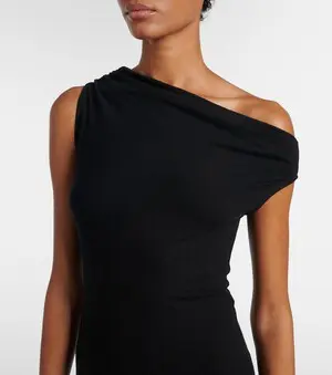 LESET Lauren Off-the-shoulder Maxi Dress - Black