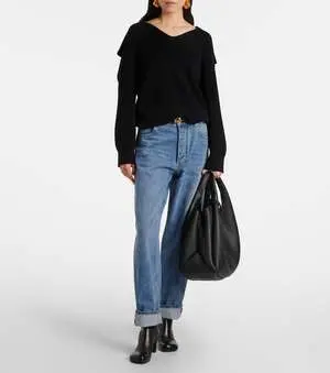 Bottega Veneta Campana Leather Shoulder Bag