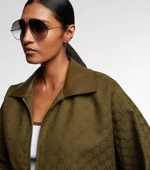 Gucci Oversized Aviator Sunglasses