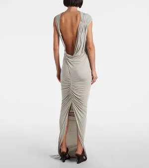 Rick Owens Eva Draped Jersey Gown - Grey