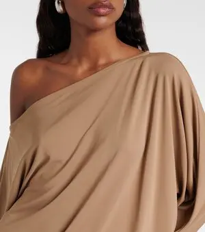 AYA MUSE Cely Asymmetric Draped Minidress