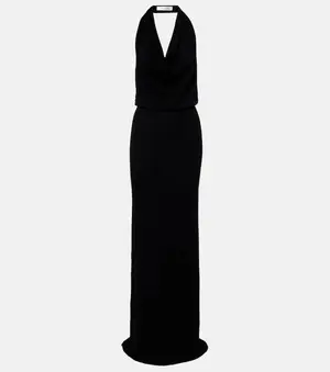 AYA MUSE Iro Halterneck Open-back Maxi Dress