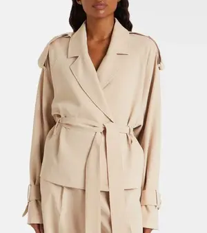 AYA MUSE Soli Belted Double-breasted Trench Coat